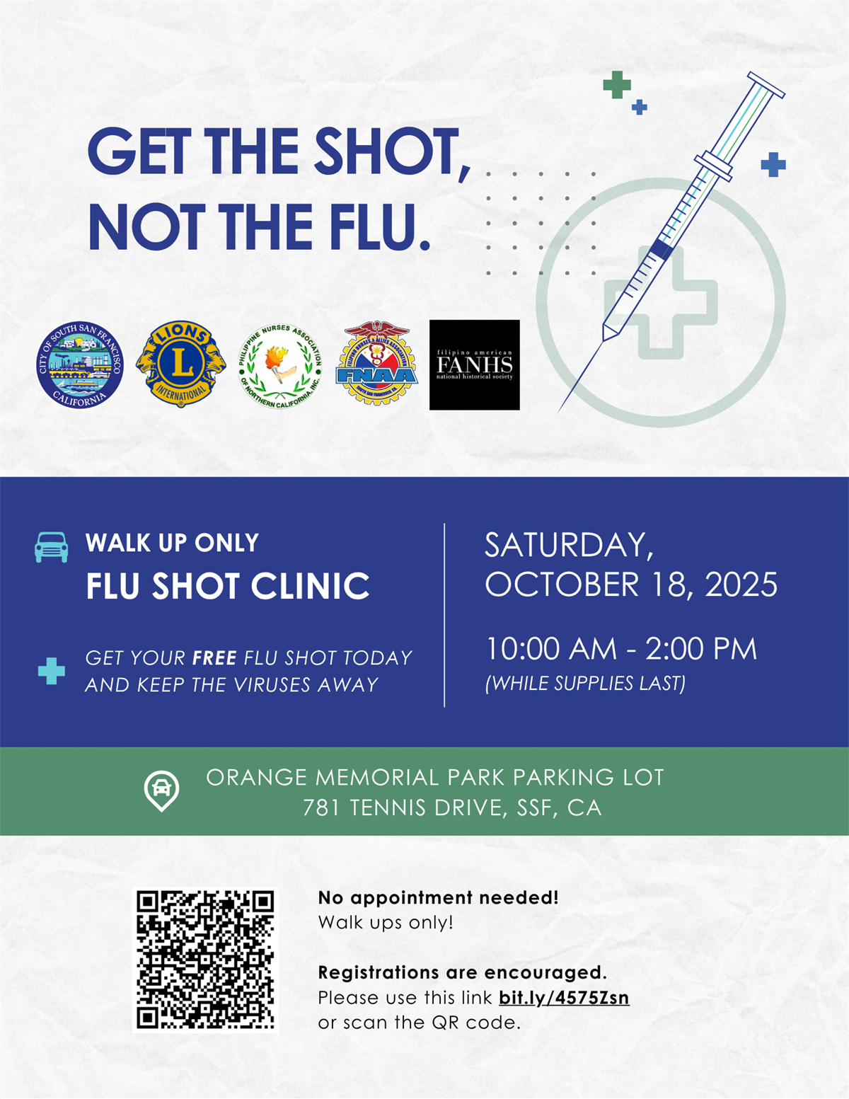 Flu Shot Clinic - City of South San Francisco